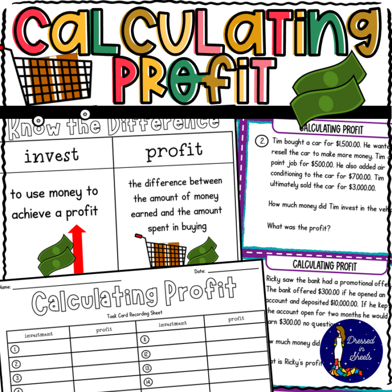Calculating Profit | Made By Teachers