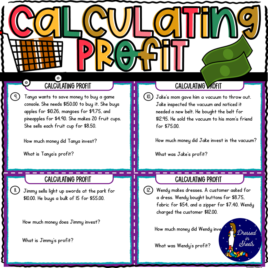 Calculating Profit - Made By Teachers