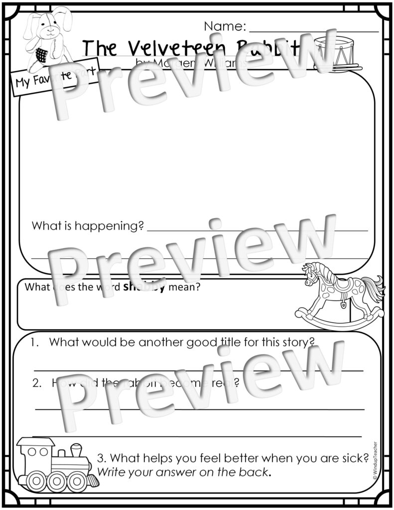 The Velveteen Rabbit Activity Sheets - Made By Teachers