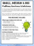 Size of the Problem Activities Worksheets - Made By Teachers
