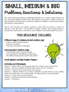Size of the Problem Activities Worksheets - Made By Teachers