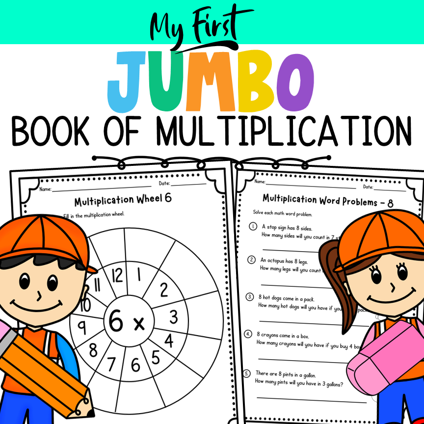 My First JUMBO Book of Multiplication | Made By Teachers