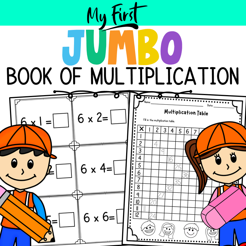 My First JUMBO Book of Multiplication | Made By Teachers
