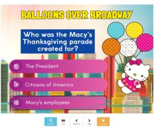 Balloons over Broadway Boom Cards | Thanksgiving - Made By Teachers