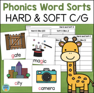 Hard and Soft C - Hard and Soft G WORD SORTS - Made By Teachers
