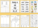 Long A Vowel Teams AI AY A_E Phonics Activities - Made By Teachers