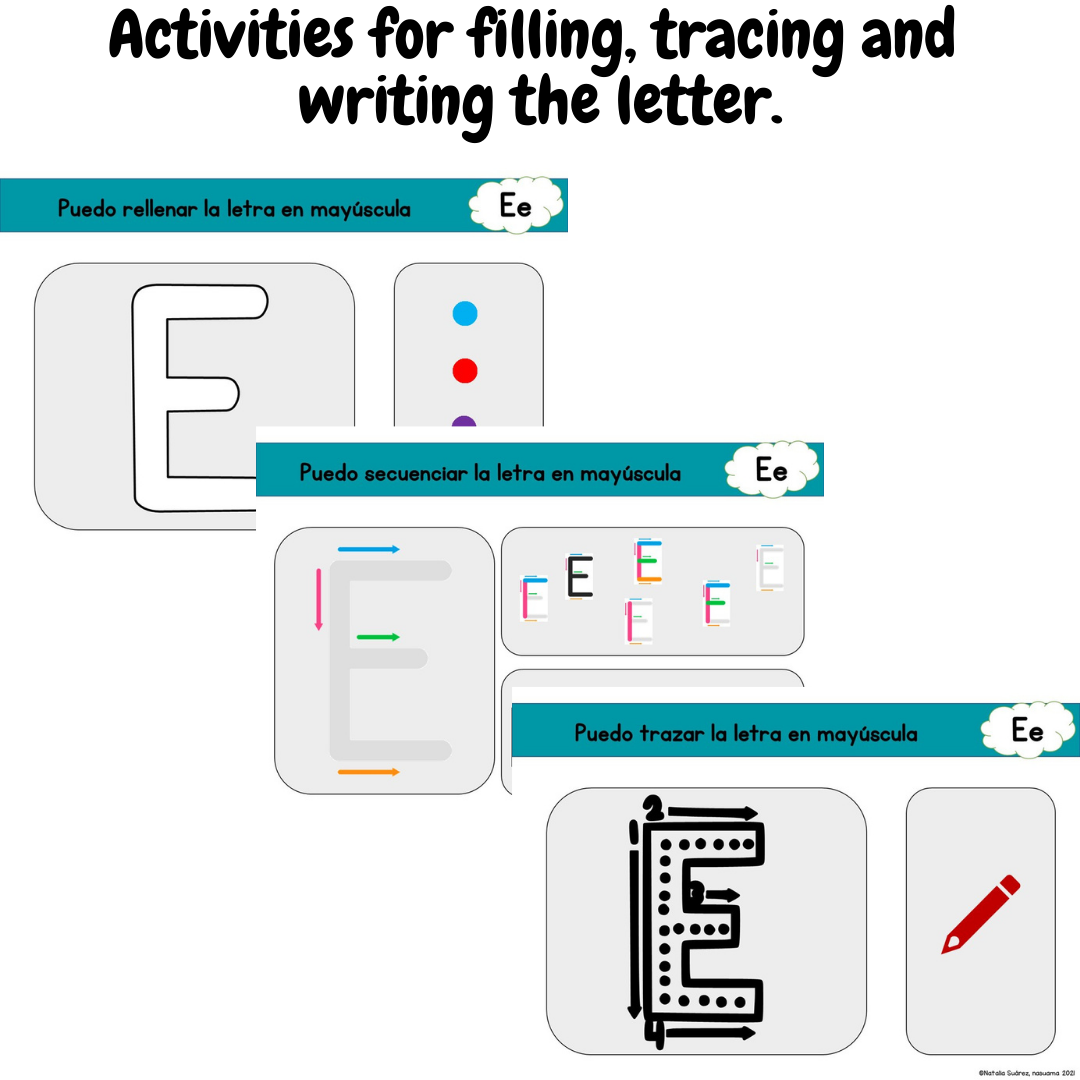 Letra E - Actividades digitales en español | Made By Teachers