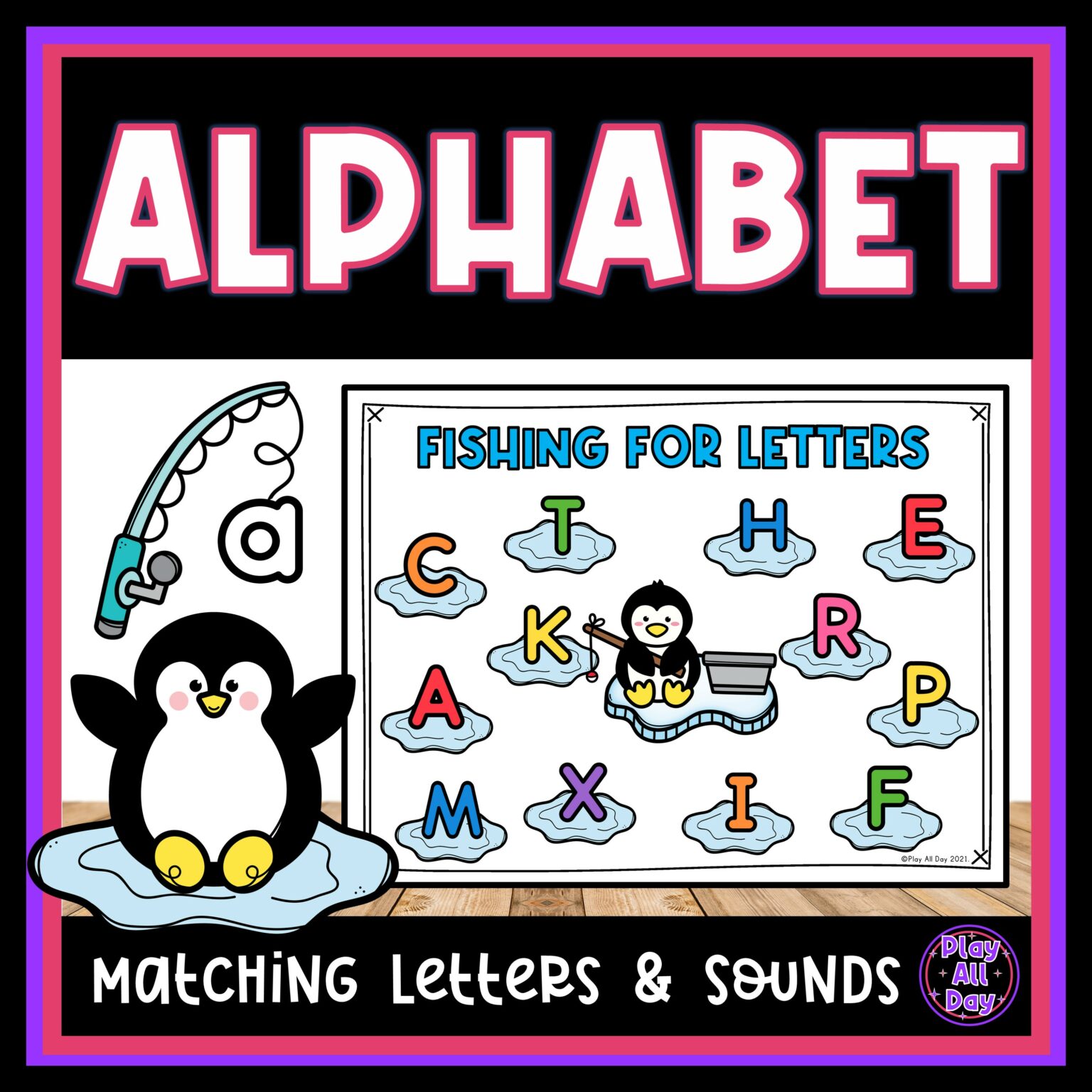 Alphabet Ice Fishing | Letter Matching | Made By Teachers