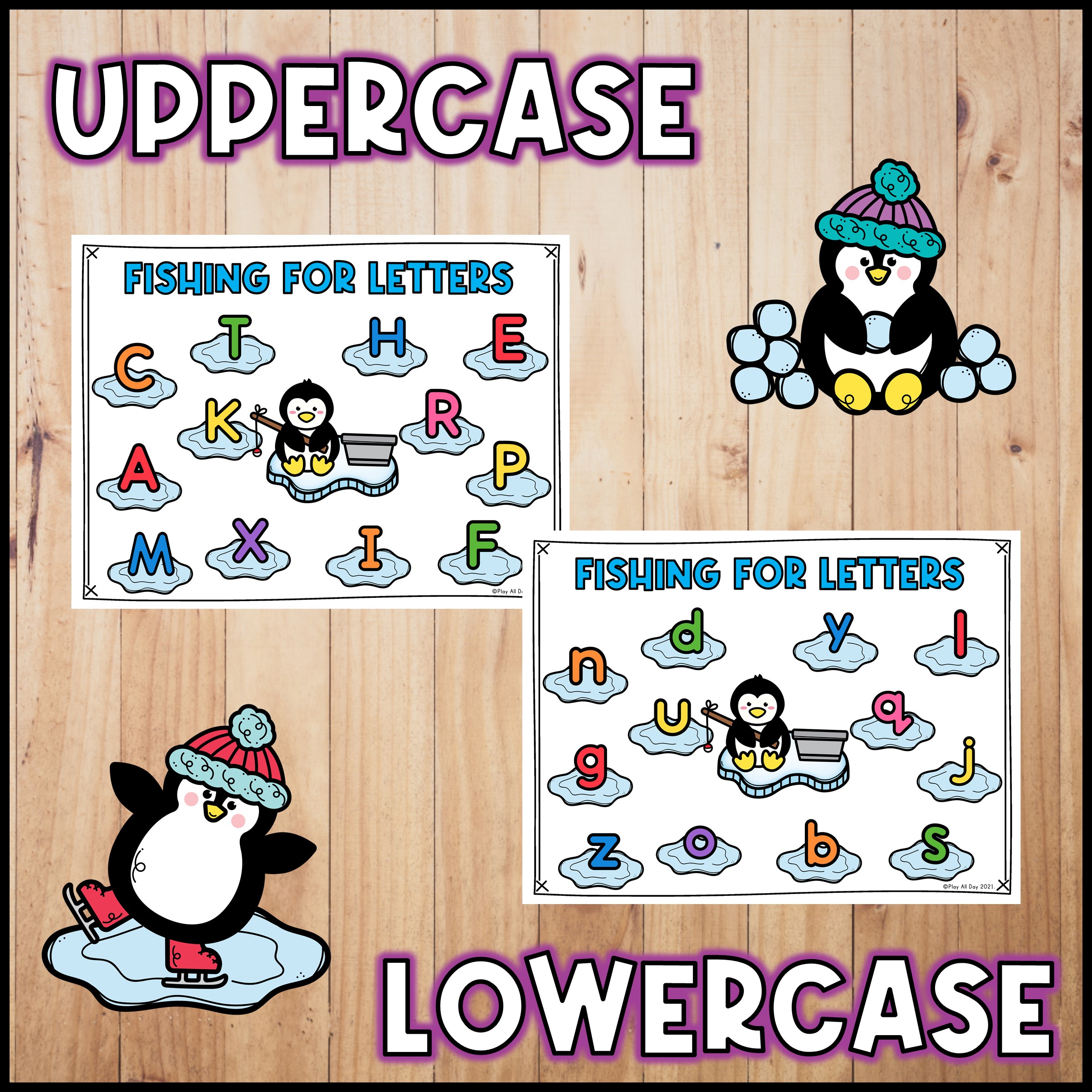 Alphabet Ice Fishing | Letter Matching | Made By Teachers