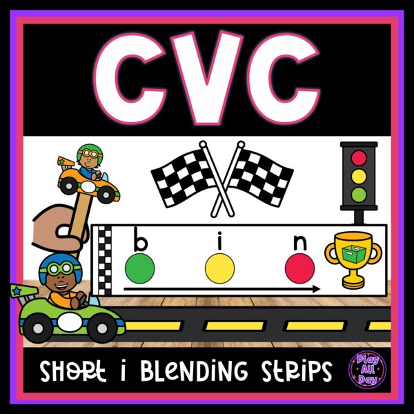 CVC Blending Strips Short I Words - Made By Teachers
