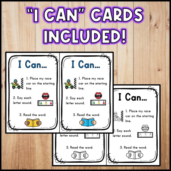 CVC Blending Strips Short I Words | Made By Teachers