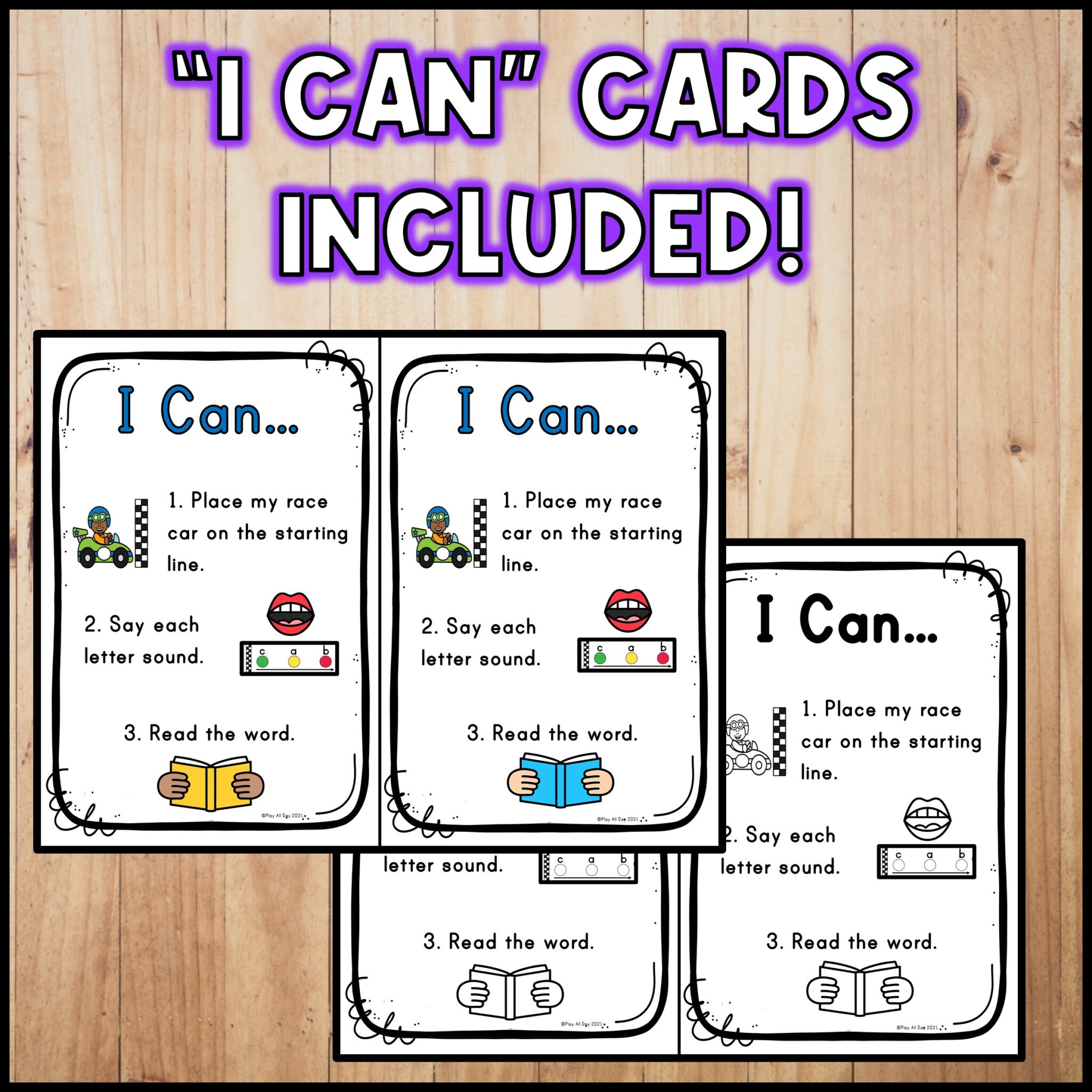 CVC Blending Strips Short U Words - Made By Teachers