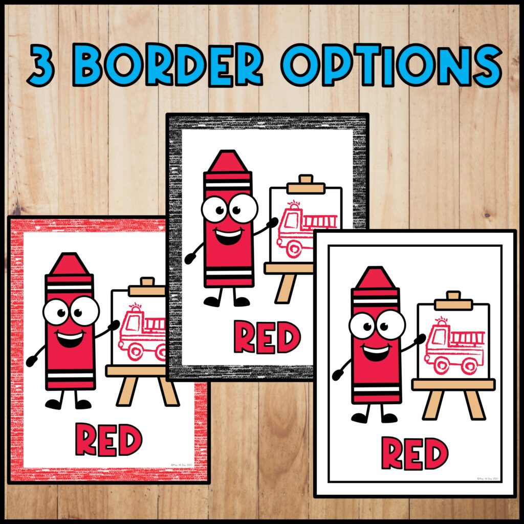 Color Posters - Crayon Theme - Made By Teachers