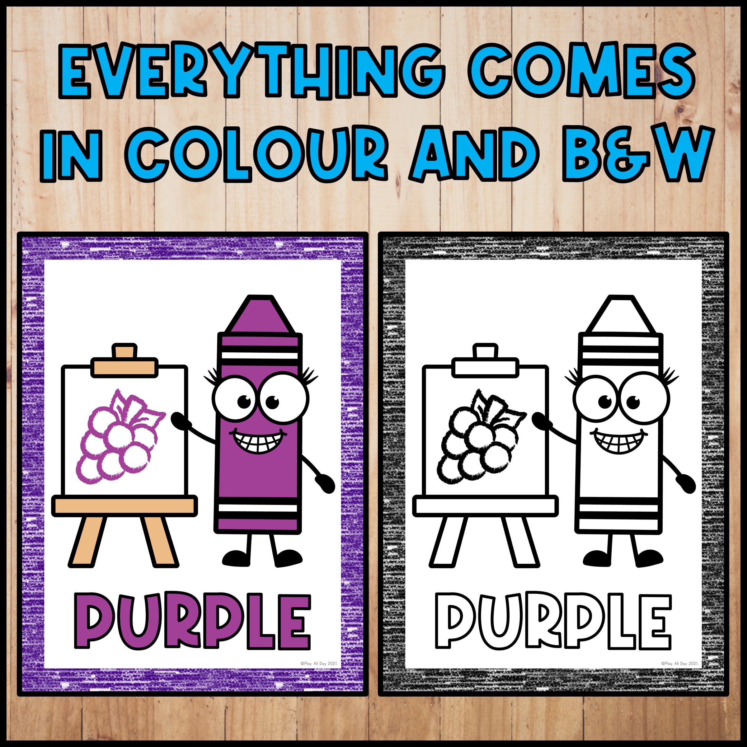 Color Posters - Crayon Theme | Made By Teachers