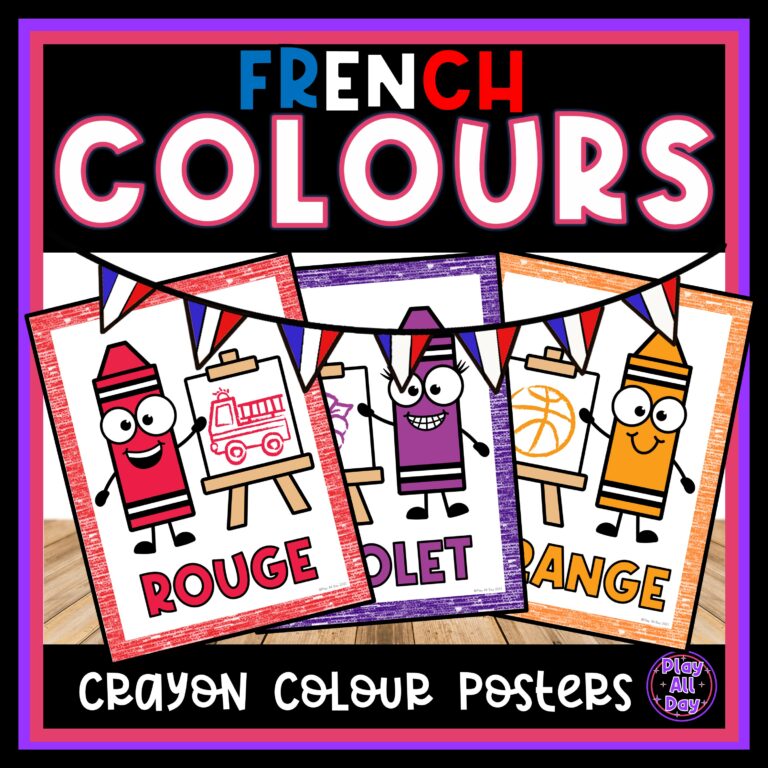 Color Posters - Crayon Theme - Made By Teachers