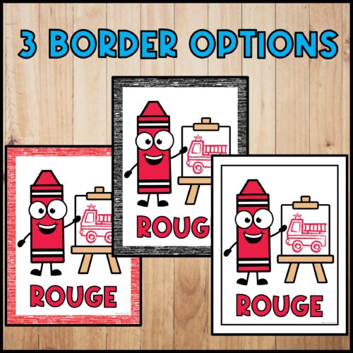 French Color Posters | Affiches pour les couleurs - Made By Teachers