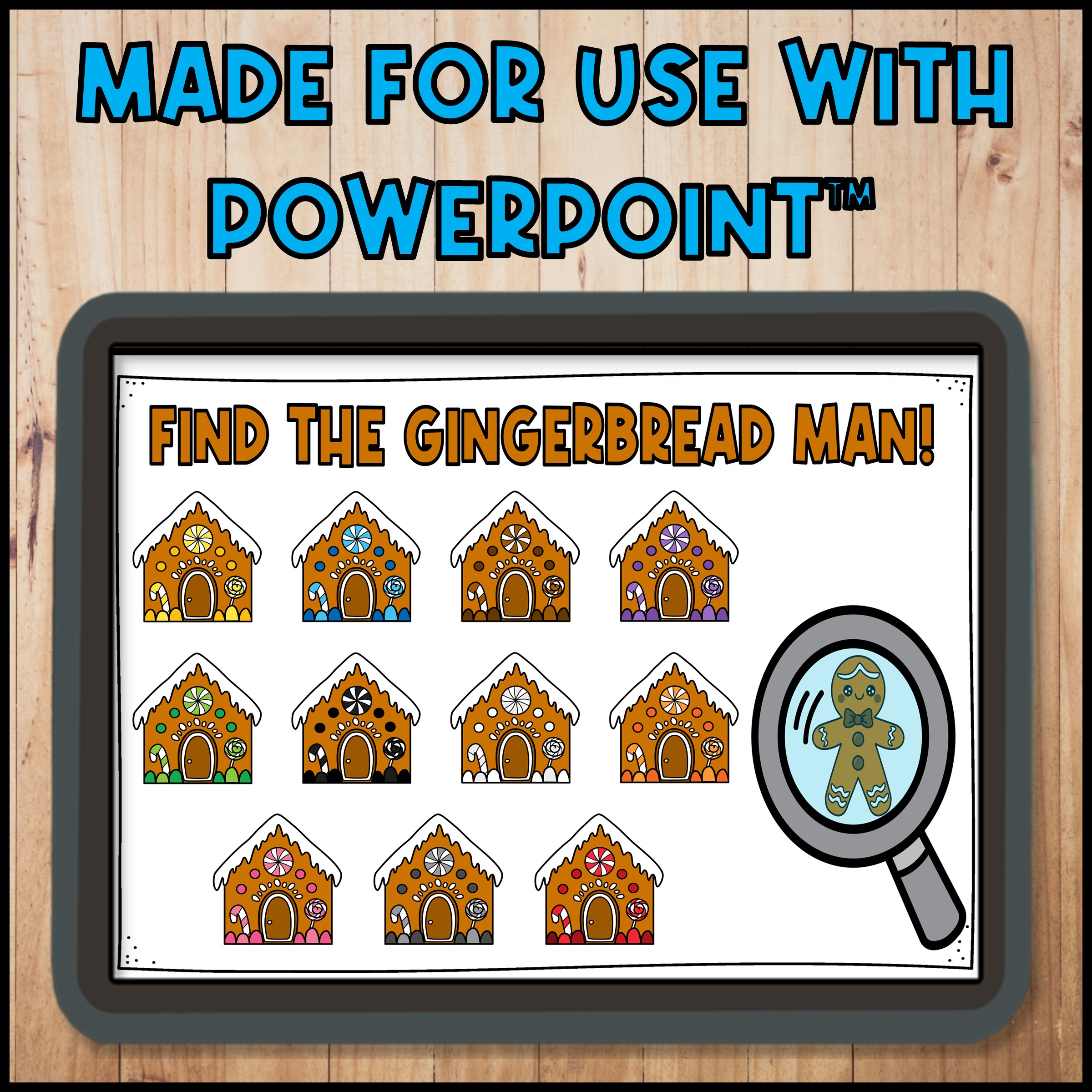 Hide & Seek | Find the Gingerbread Man | L | Made By Teachers