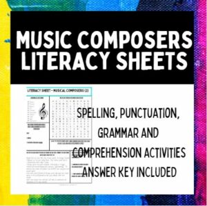 Music Composers Literacy Sheets | Made By Teachers