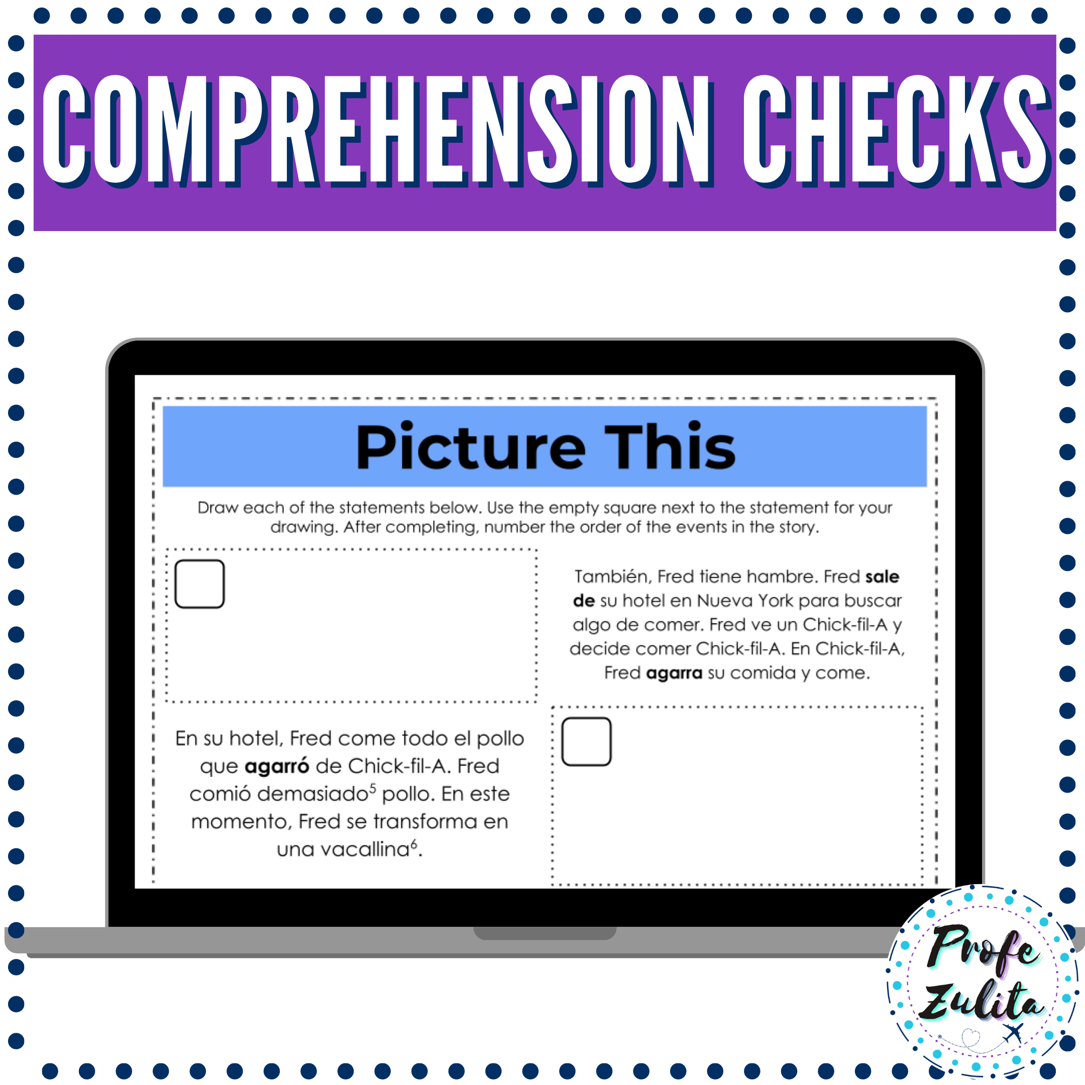 Spanish Story: El Anuncio | Conocer + Salir de | Made By Teachers