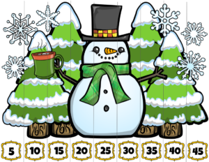 Christmas Winter Skip Counting Puzzles! Skip Count - Made By Teachers