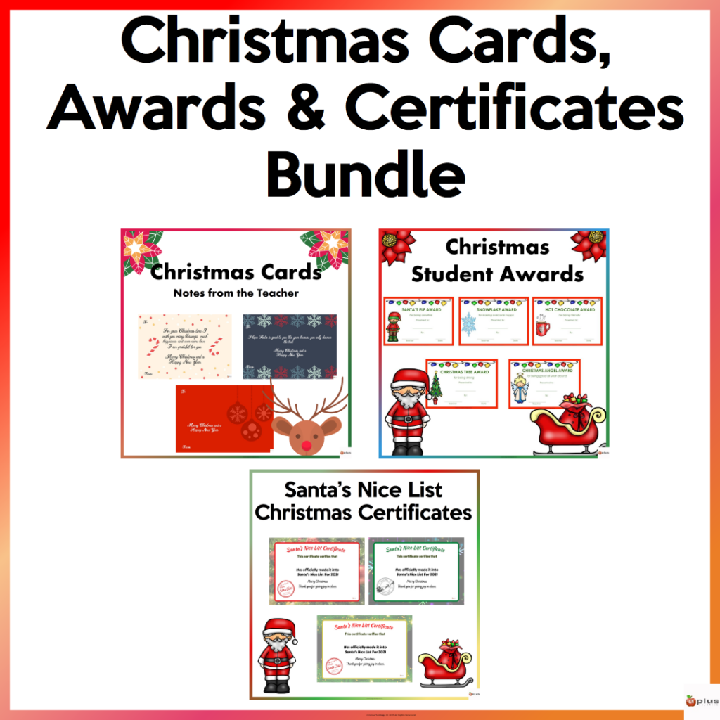 Christmas Awards, Cards, and Certificates Bundle | Made By Teachers