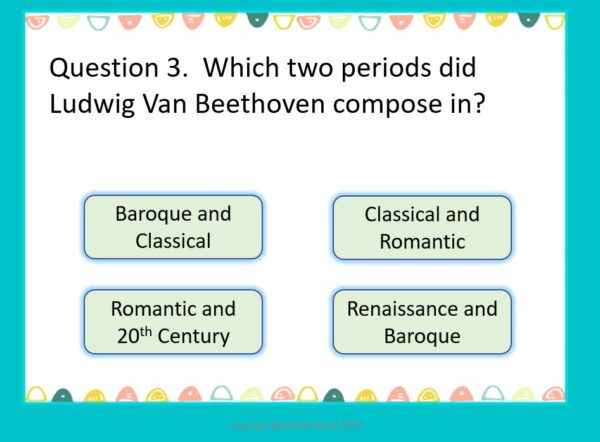 Interactive Powerpoint Music Quiz Score Reading | Made By Teachers