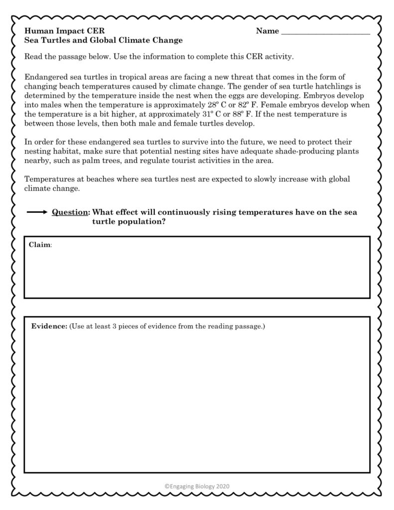 Biology CER Bundle - Made By Teachers