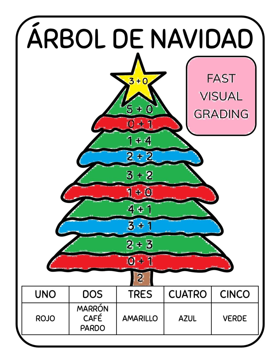 Árboles de Navidad - Spanish Christmas Trees | Made By Teachers