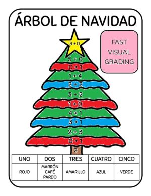 Árboles de Navidad - Spanish Christmas Trees - Made By Teachers