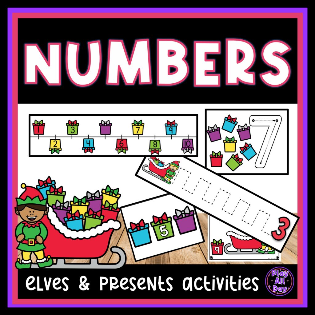 Christmas Numbers 1 to 10 Activities - Gifts | Made By Teachers