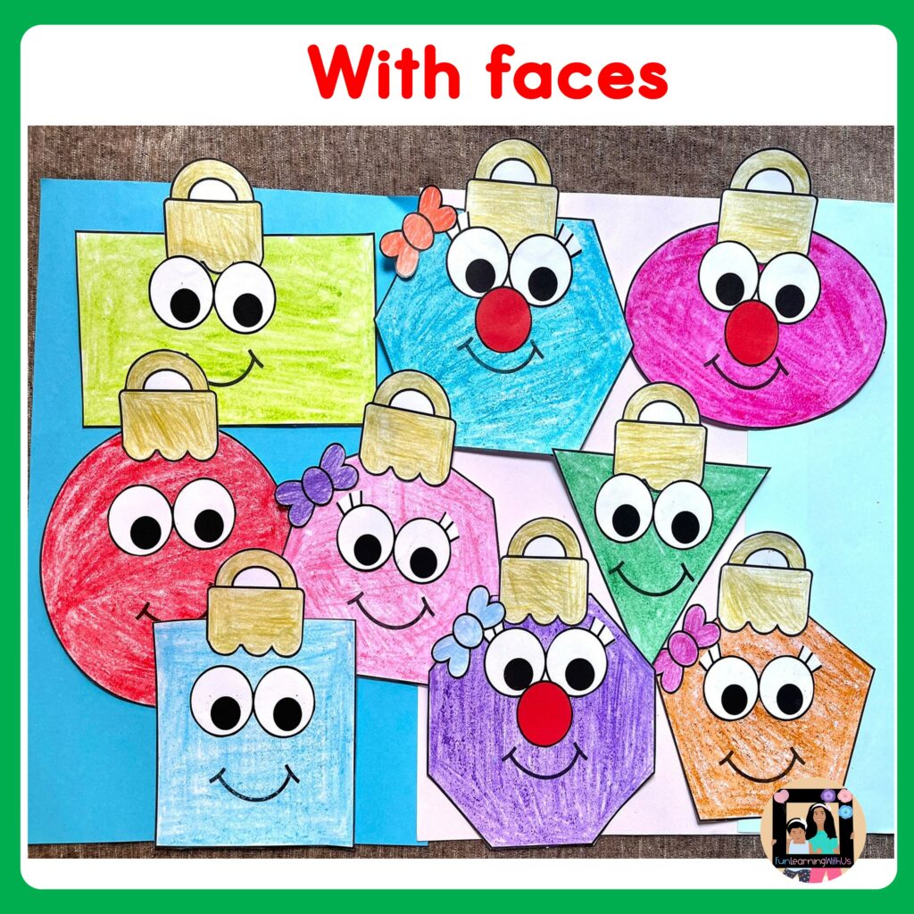 Christmas Ornament 2D Shapes Craft |December Craft - Made By Teachers