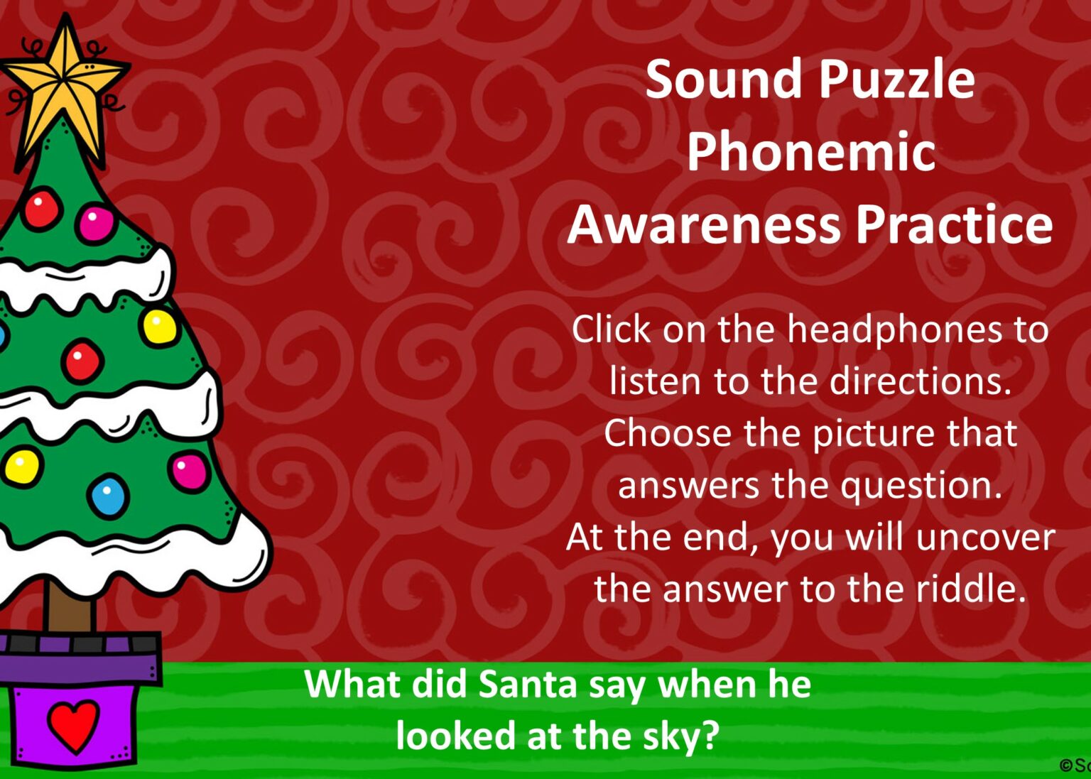 Christmas Phonemic Awareness Activities Boom Cards | Made By Teachers