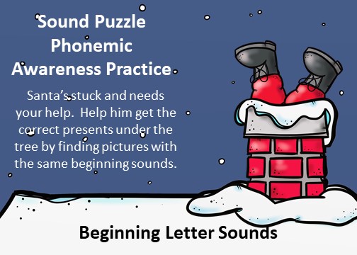 Christmas Activities Beginning Sounds Boom Cards | Made By Teachers