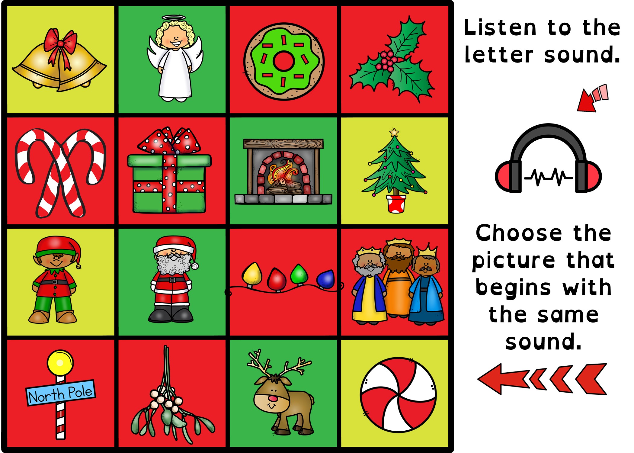 Christmas Activities Beginning Sounds Boom Cards | Made By Teachers