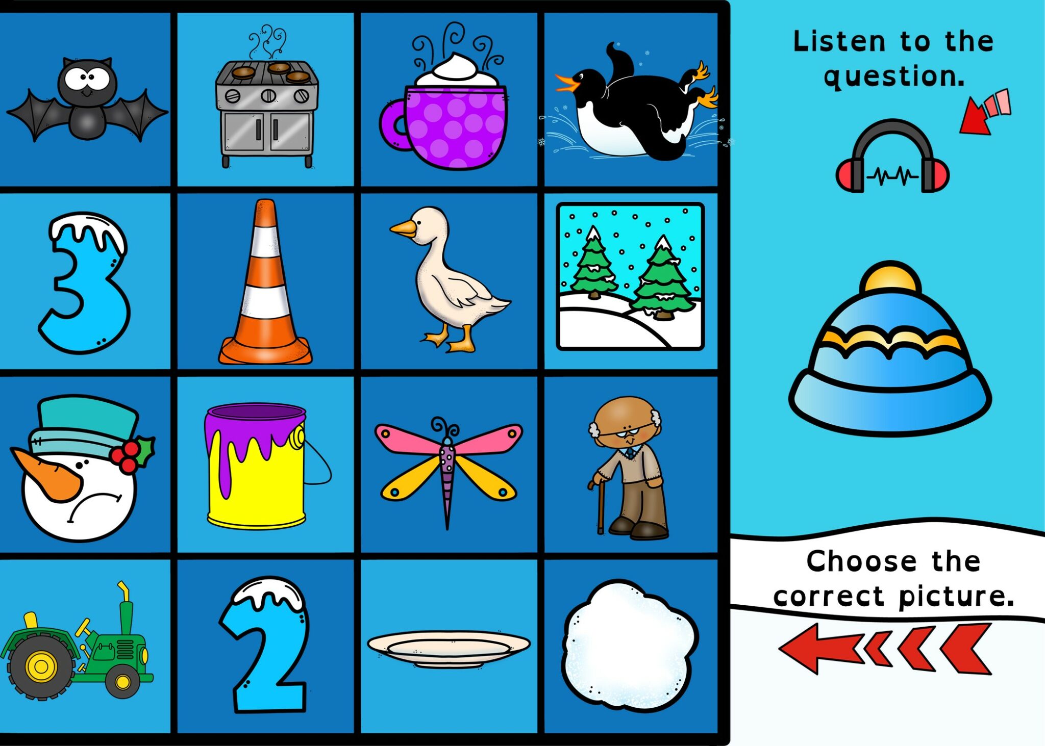 Winter Phonemic Awareness Activities Boom Cards | Made By Teachers