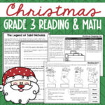 3rd Grade CHRISTMAS Math & Reading Worksheets | Made By Teachers