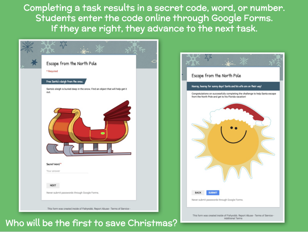 North Pole Christmas ESCAPE ROOM Gr 4 Reading & Math - Made By Teachers