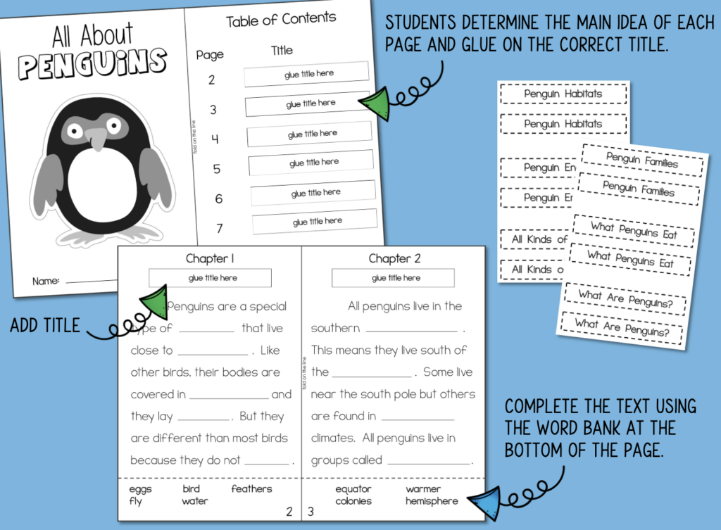 PENGUINS Interactive Reading Comprehension | Made By Teachers