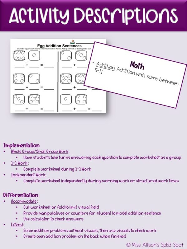 Farm Animals Thematic Unit for Elementary SpEd - Made By Teachers