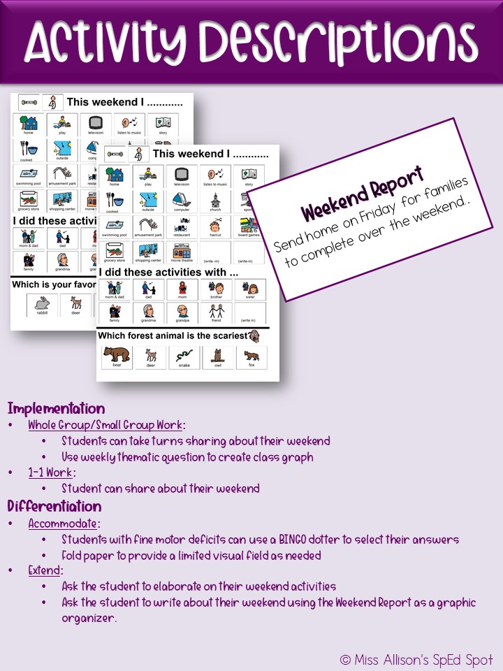 Forest Animals Thematic Unit for Elementary SpEd | Made By Teachers