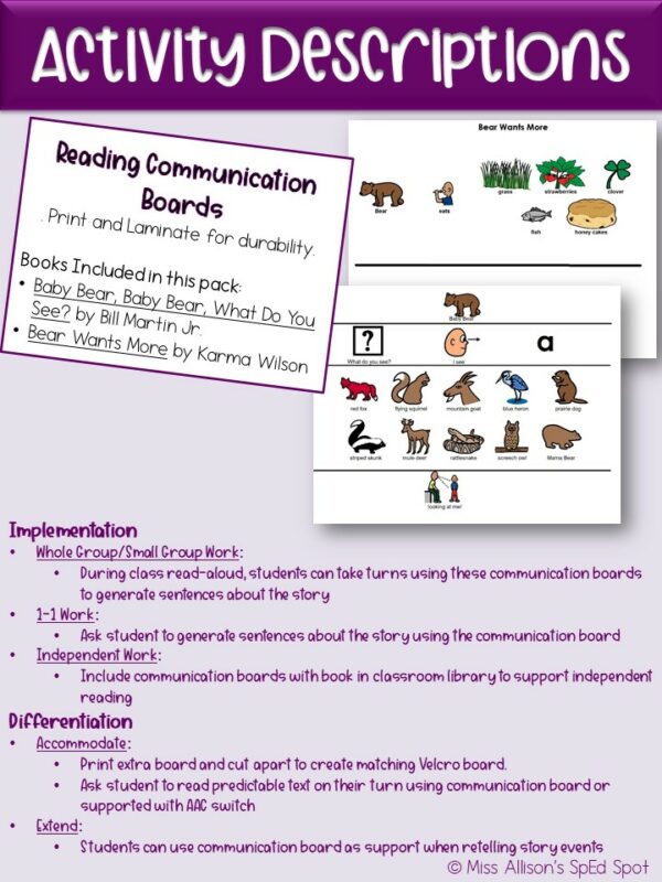 Forest Animals Thematic Unit for Elementary SpEd | Made By Teachers