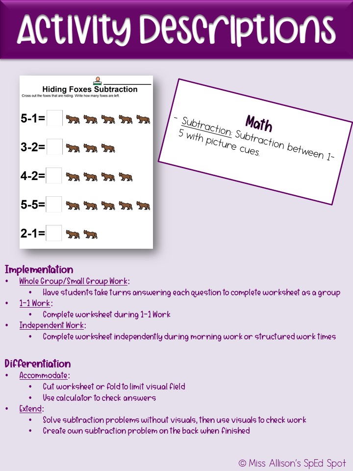 Forest Animals Thematic Unit for Elementary SpEd - Made By Teachers