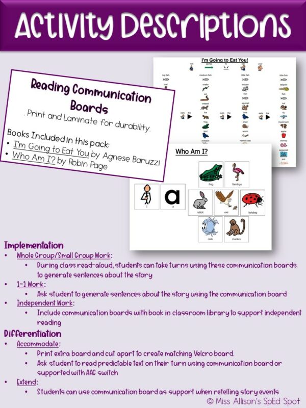 Animal Traits and Food Chains Thematic Unit | Made By Teachers