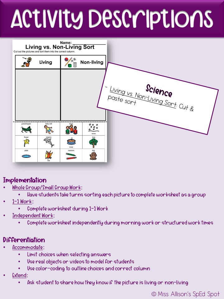 Animals and Habitats Thematic Unit for Special Ed | Made By Teachers