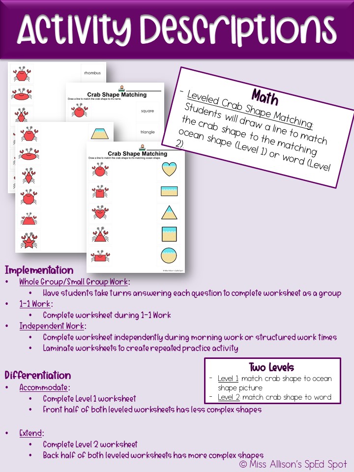 Animals and Habitats Thematic Unit for Special Ed | Made By Teachers