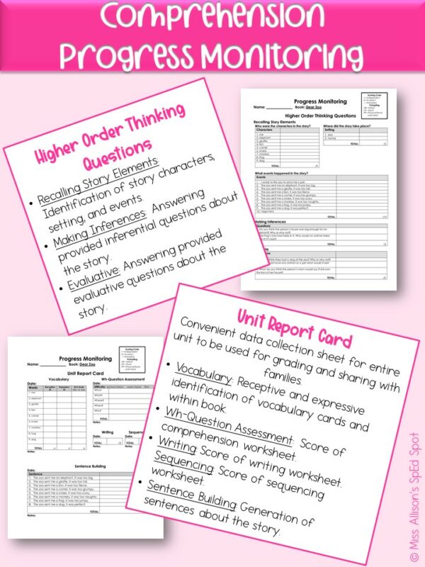 Dear Zoo Book Supports for Special Education - Made By Teachers