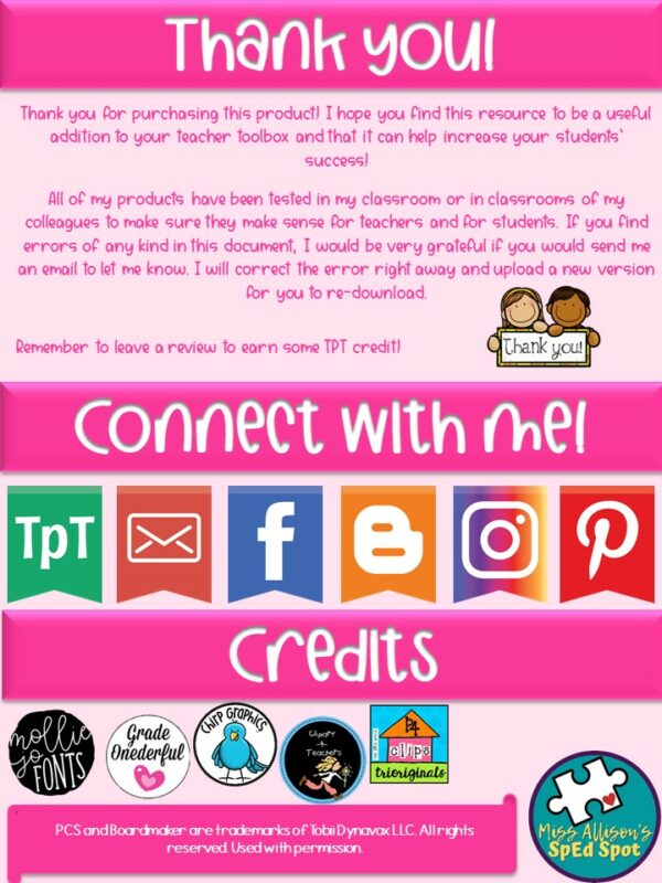 Dear Zoo Book Supports for Special Education - Made By Teachers