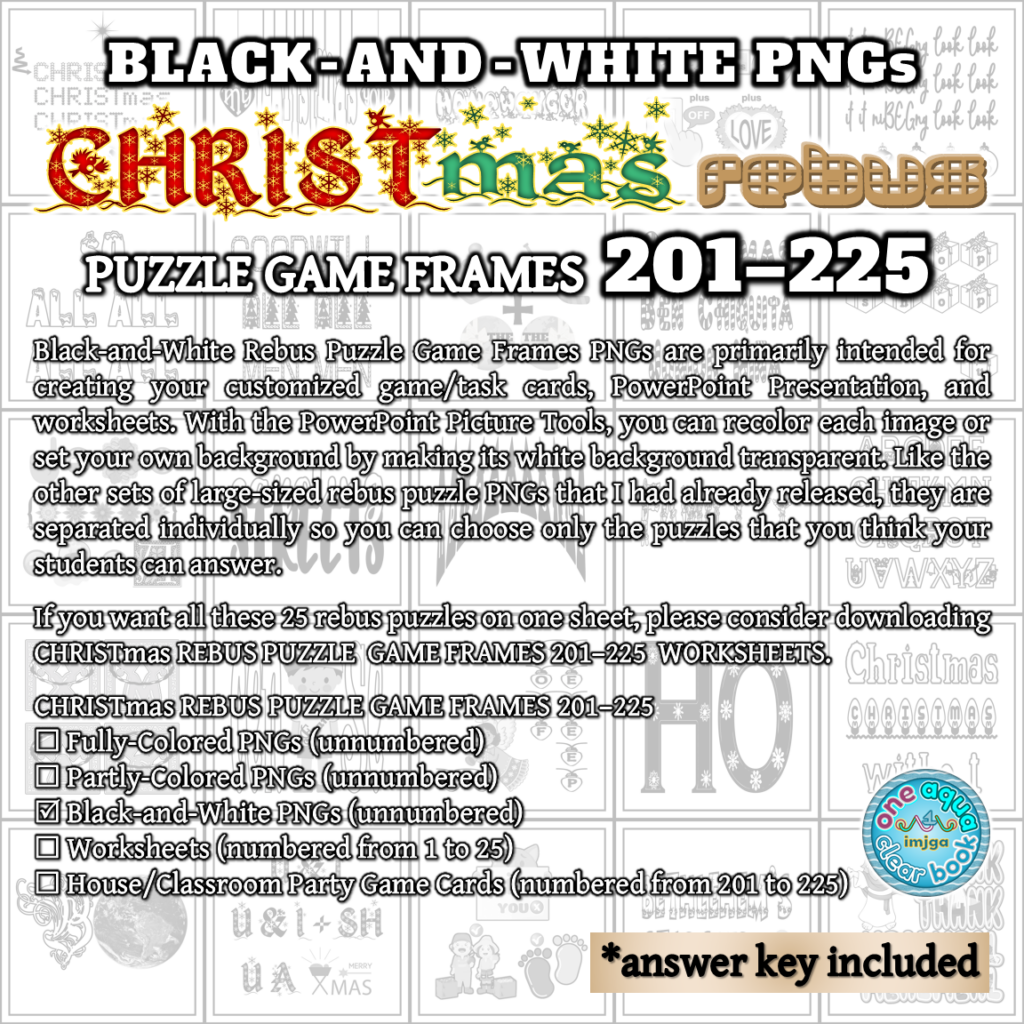 Rebus Puzzle Game Card Frames 1 to 100 - Made By Teachers