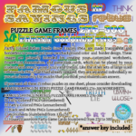 Partly Colored Rebus Puzzle Game Frames 1-100 PNGs - Made By Teachers