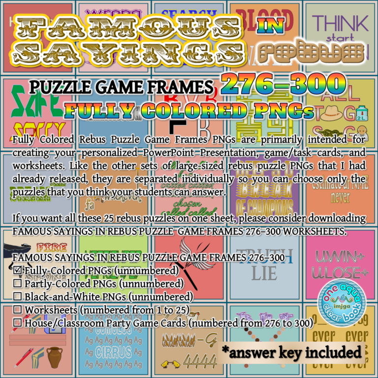 Black-and-White HALLOWEEN Rebus Puzzle Game Frames 151–175 PNGs - Made ...